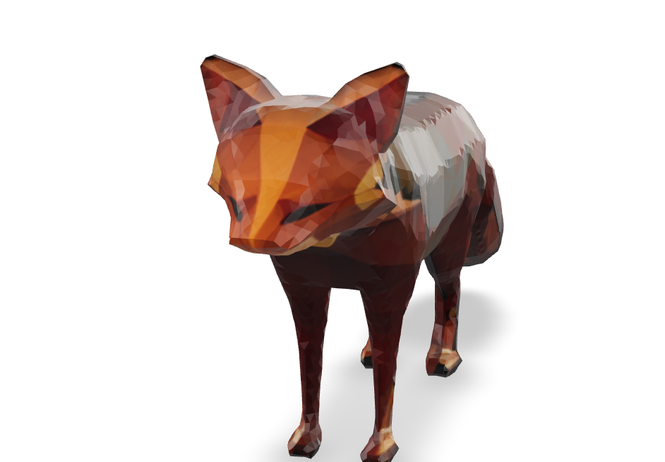 Low-poly fox | Masterpiece X